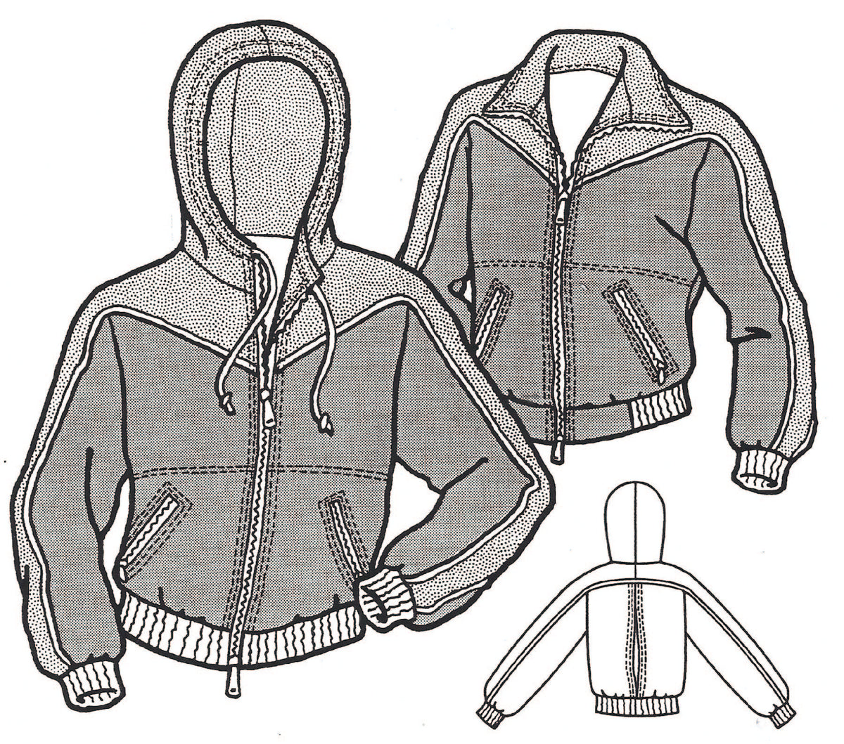 117 – Women's Alsea Wind and Rain Jacket Pattern – The Green Pepper